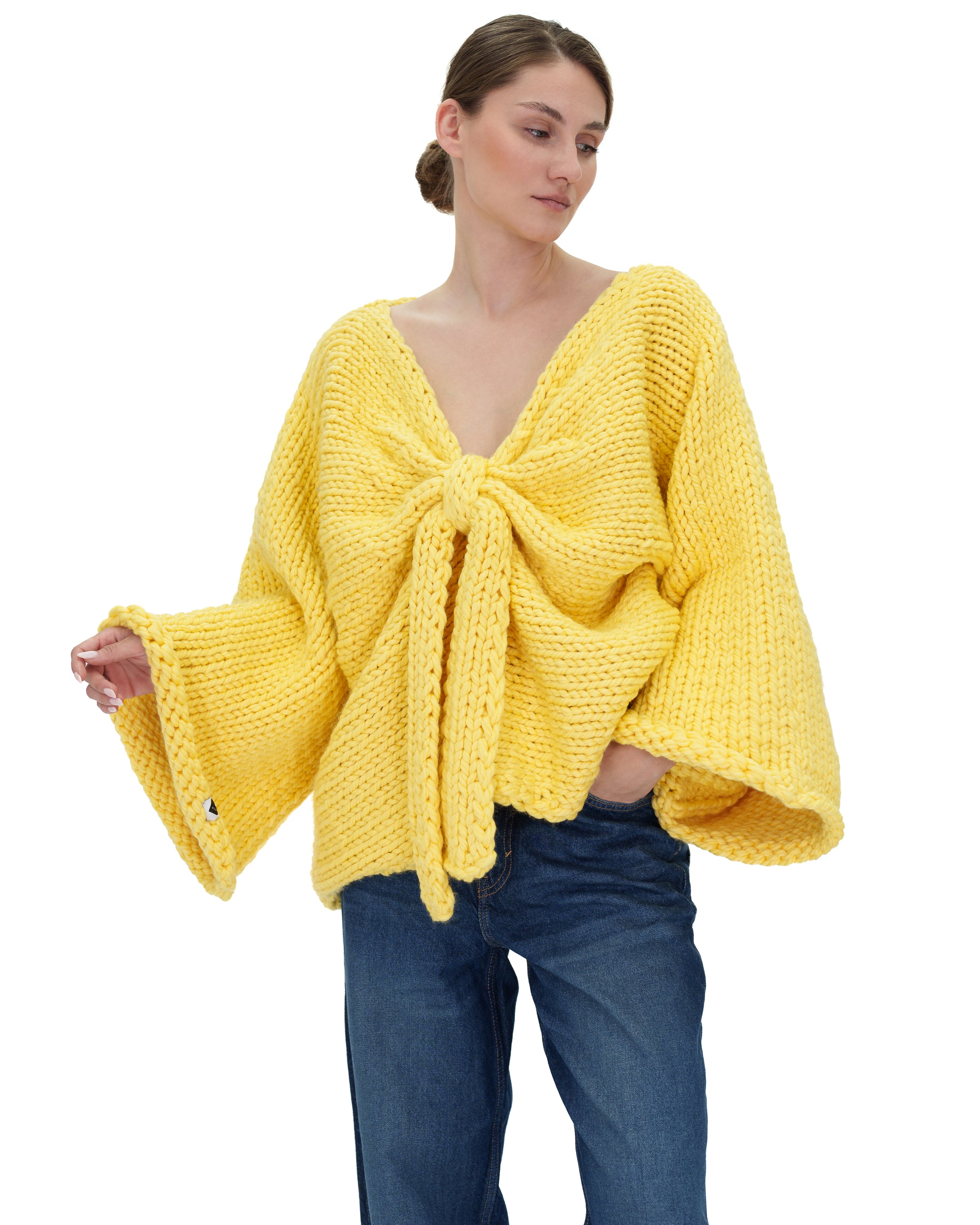 Chunky Bow Sweater – Mumshandmade