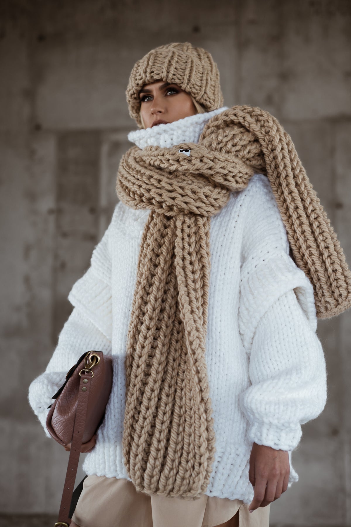 Straight Ribbed Scarf