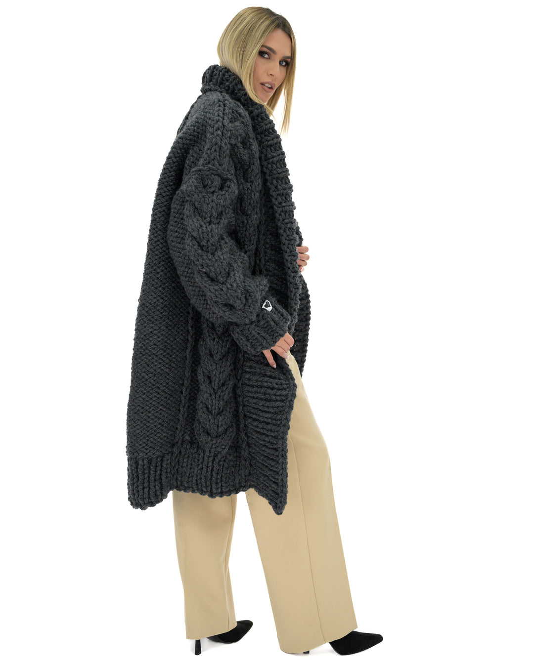 Long Cable Coat – Mumshandmade