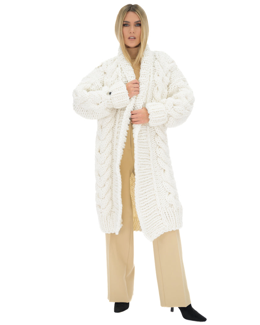 Long Cable Coat – Mumshandmade